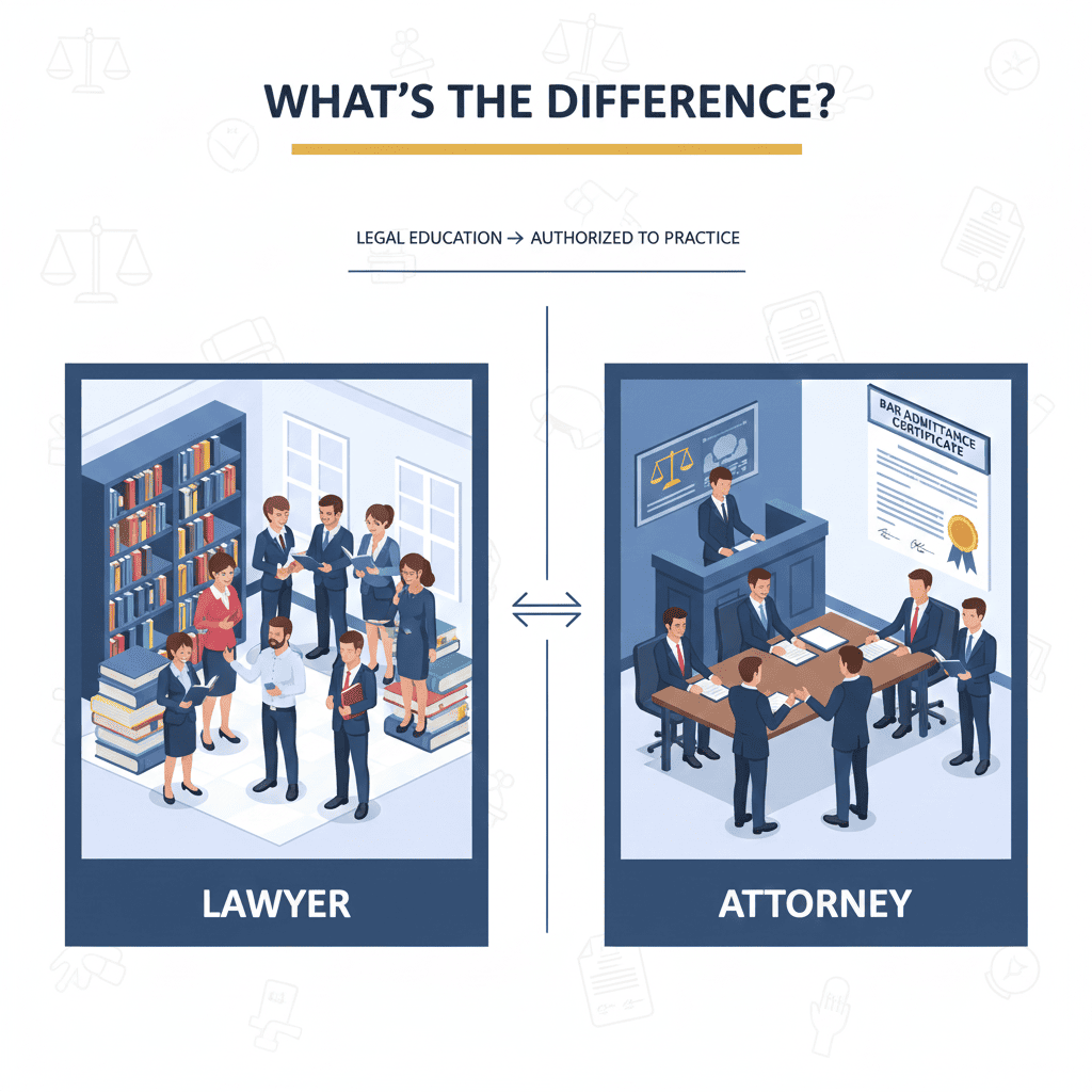 What's The Difference Between a Lawyer And An Attorney - Ask The Lawyer